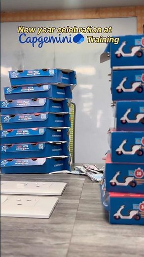 New year celebration at Capgemini training #newyear #shorts #capgemini #office