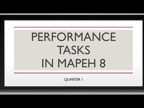 PERFORMANCE TASKS IN MAPEH 8 QUARTER 1| TAGLISH