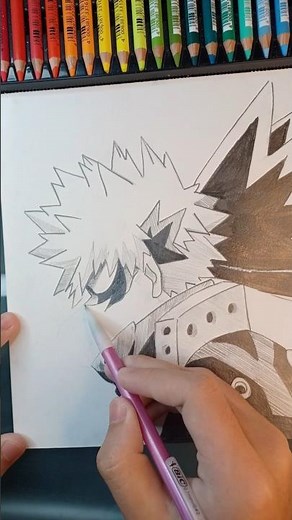 💥How to draw Side Profile BAKUGO💥 || MHA