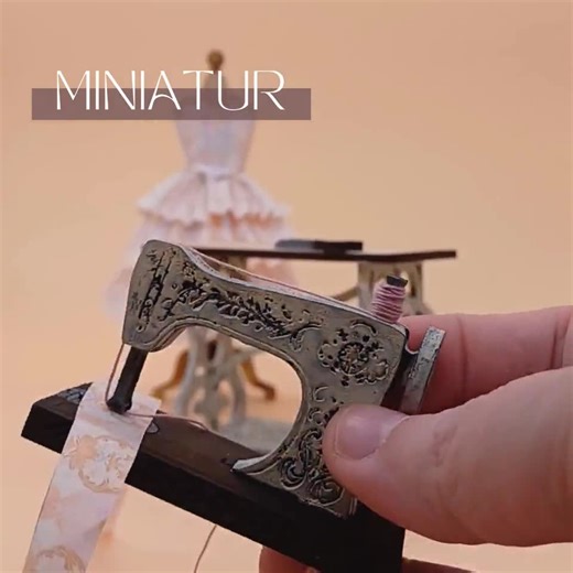 Miniature sewing studio in 1:12 scale - laser cut kit with print file (SVG - digital download)