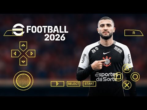 SAIU! ATUALIZAÇÃO DO EFOOTBALL PES 2026 COM BRASILEIRÃO E EUROPEU TIME FEMININO PARA / PPSSPP