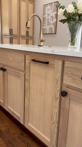 2.1K views · 20 reactions | A beautiful kitchen remodel with a sleek waterfall countertop, white oak cabinets, and Cloe White backsplash. The new year is coming up fast, so get ahead of the rush with a new remodel to your home! Go to the link in our bio for more info! #dfwimproved #homeremodeling #kitchenremodel | DFW Improved | Facebook