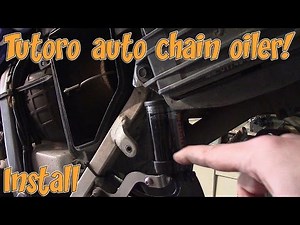 Tutoro automatic motorcycle chain oiler! Pro Kit and install.