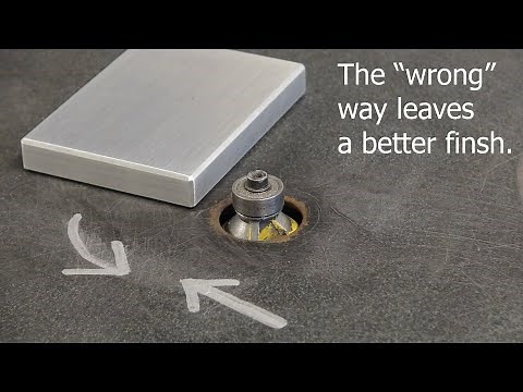 Aluminum Fabrication - Router Cutting Etiquette - "Right" and "Wrong"