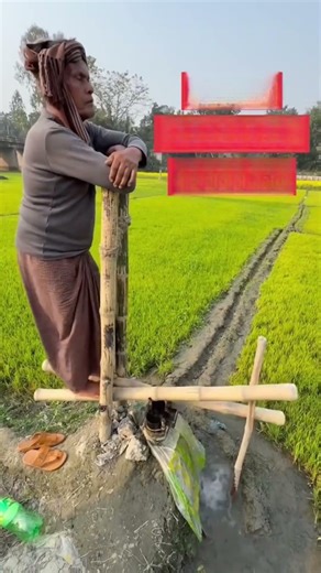 Creative Bamboo Farm Tool | Smart Farmer Innovation