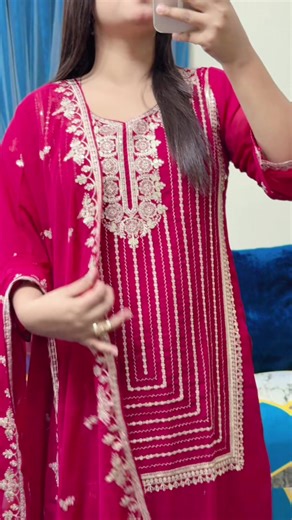🖤 Magenta colour🌸 ✨ Fabric: Jorjet.Ambotari & Sequence Work. ✨ Size: 38 – 42 🌸 খুব সুন্দর ও এলিগেন্ট ডিজাইন।লাইটওয়েট ও কমফোর্টেবল। 💌 সীমিত স্টক।