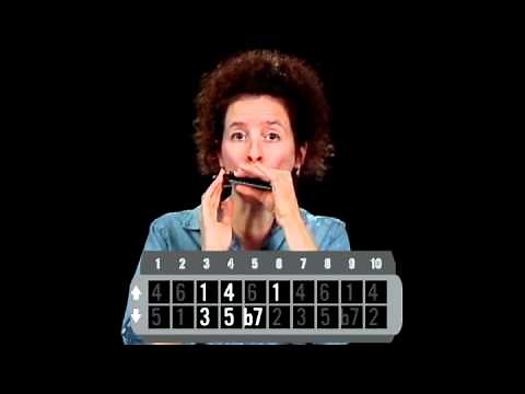 Harmonica Lessons - #10 Basic Blues Scale - Blues Harmonica Blueprint - Annie Raines