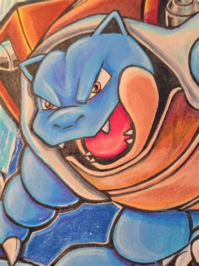 I sometimes think Tik Tok hates me! 😀🤣😅😂🤪 This is my version of #Blastoise Please, Like, Follow,Comment and Share! #artist #tiktokartist #pokemonart #sketchpad