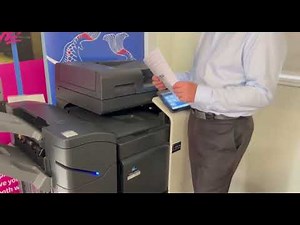 Konica Minolta How to use manual staple function