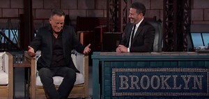 The story of Jimmy Kimmel discovering Bruce Springsteen's music is that Garden State scene come to life