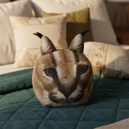 Raise A Floppa Plush Toy 19cm – Cute Square Cat Stuffed Animal, Big Floppa Meme Doll, Soft Cartoon Plushie Gift for Kids & Gamers - Etsy