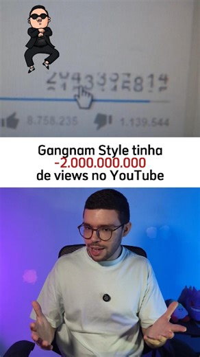 Subi Pra Nuvem on Instagram: "Gangnam Style quebrou a arquitetura do YouTube com -2.000.000.000 de views! Isso em programação é chamado de Integer Overflow. Você sabia disso? #youtube #programacao #psy #gangnamstyle"