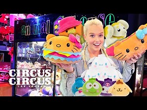 Most Claw Machine Wins EVER at Circus Circus!
