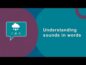 Phonological awareness (5/6): Understanding sounds in words