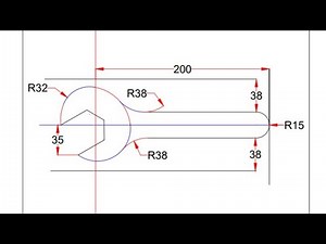 How to draw a spanner 🛠️ 🔧|| KNEC past paper question || Basic Engineering Drawing