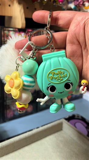 90’s Kids Nostalgia Polly Pocket Keychain Bag Charm #pollypocketvintage #bagcharms #beadedkeychains #fypシ゚viral #fypシ