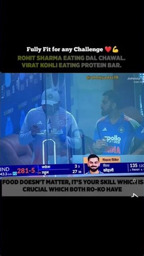 Rohit & Kohli: Different Diet, Same Greatness! 🙌 #shorts #short #viratkohli #rohitsharma #indvssa