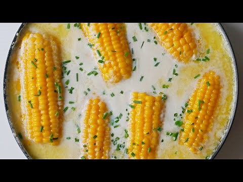 🌽 Ultimate Boiled Corn on the Cob Recipe!🌽How to Make Milk Butter Sweetcorn 🌽