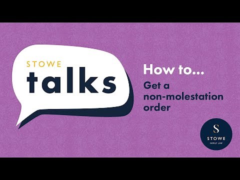 How to get a non-molestation order
