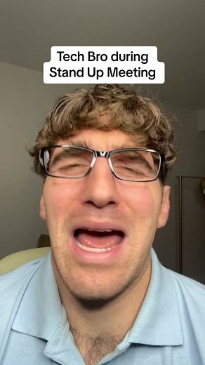 Tech Bro Stand Up Meeting Comedy Sketch