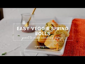 Easy Veggie Spring Rolls Recipe