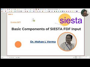 Siesta FDF file formation | How to ?