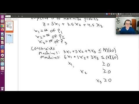 Production Planning Example 1: MS Excel