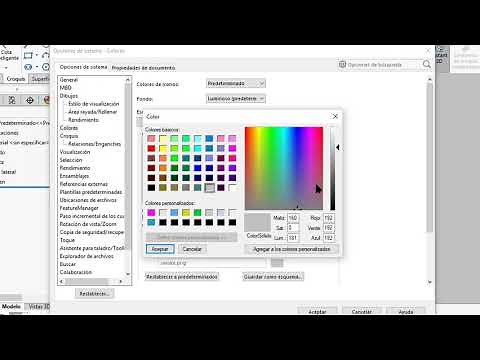 Cambiar el fondo de SOLIDWORKS