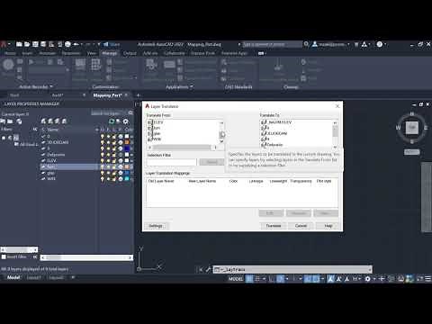 Map layers of one drawing to another | LAYTRANS | AutoCAD Tips in 60 Seconds