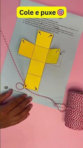 Criando Sólidos Geométricos: Como fazer sólidos 3D com papel e barbante