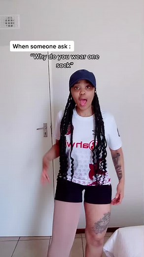 Just kidding, I have Lymphadema. So I wear a compression sock to help the leg not to swell more. #lymphedema #lymphnode