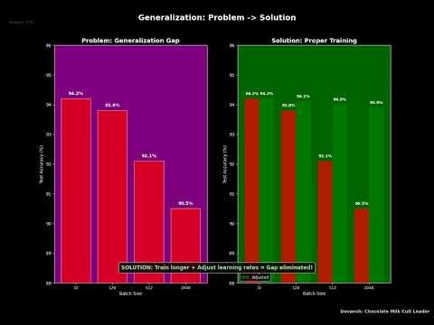 How changing batch sizes impacts Deep Learning