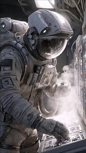 Astronaut Inside the Control Room... Moments of Absolute Focus 🚀🛰️