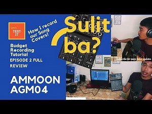 Ammoon Mixer/Audio Interface full Review/Full test/Computer Setup/ How i Record our Song Covers