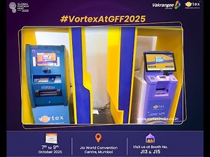 Vortex Engineering Pvt Ltd | Global Fintech Fest 2025 | Ecoteller® | ATM Monitoring Solution, Perfo®