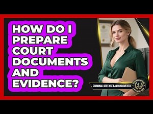 How Do I Prepare Court Documents And Evidence?