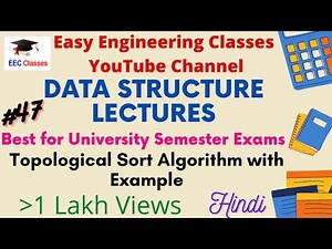 Topological Sort Algorithm with Example in Hindi | #DataStructure Lectures in Hindi