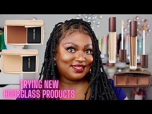 Testing New Hourglass Makeup Concealer & Setting Powder|Full Face