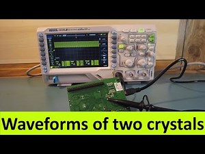 Waveforms of Two Crystals on a Microcontroller Board