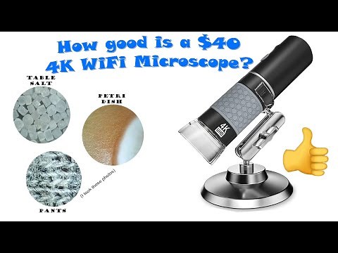 Cheap 4K Wifi Microscope Quick Review, Unboxing, Test. #microscope #review #unboxing #notbad