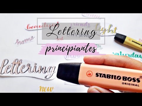 CÓMO HACER LETTERING CON STABILO BOSS para principiantes
