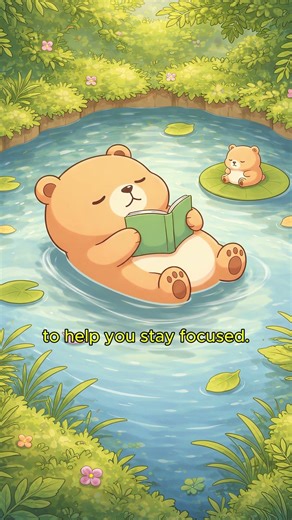 A Cozy Lofi Corner 🐻 Lazy Bear Study & Focus Music