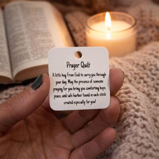 Prayer Quilt Tag – Christian Gift Tag for Comfort, Encouragement & Faith-based Gifts - Etsy