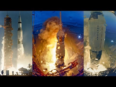 Apollo 12 Launch from Multiple Angles