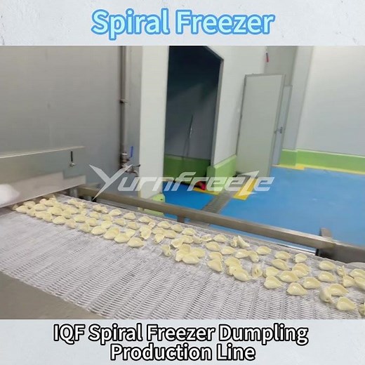 IQF Spiral Freezer Freezing Dumpling