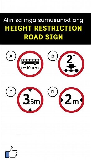 4.1K views · 78 reactions | Driver's License Reviewer | Road Signs Tagalog #roadsigns #driverslicense #drivingtest | Pinoy Traffic Quizzer | Facebook