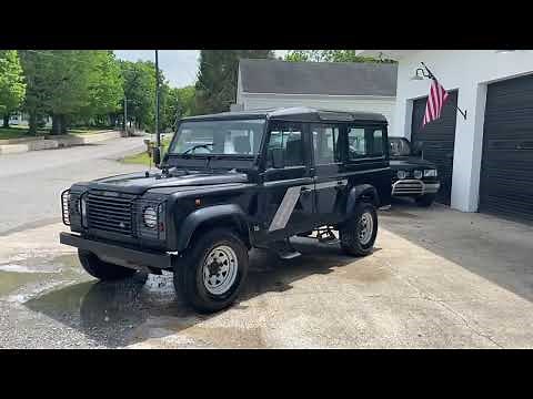 1996 Land Rover Defender 110 300 TDI start up, walk around and short drive