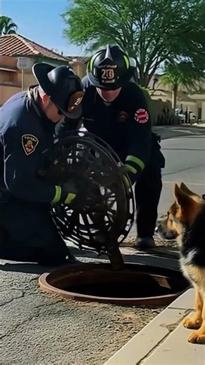 German Shepherd Puppy Stuck in Hole Rescued Just in Time 🐾 #GermanShepherd #Rescue #Puppy