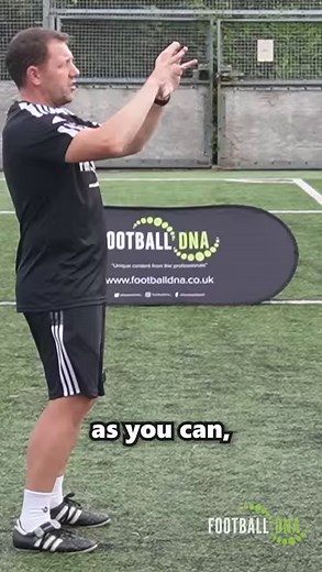 In this goalkeeping tutorial Andy Fairman takes a young goalkeeper through a detailed guide to performing the W catch technique to catch the ball effectively. ⁠ ⁠ From a good set position, the goalkeeper needs to keep eye contact on the ball at all times and get two hands behind the ball shaped in a W. Head and body behind the ball to create a second barrier. ⁠ ⁠ You can find more goalkeeping tutorials on our app now!⁠ ⁠https://footballdna.co.uk/sessions/categories-gk-tutorials/ | Football DNA