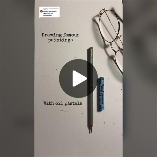 Drawing Famous Paintings with Oil Pastels | The Persistence of Memory - Dalí